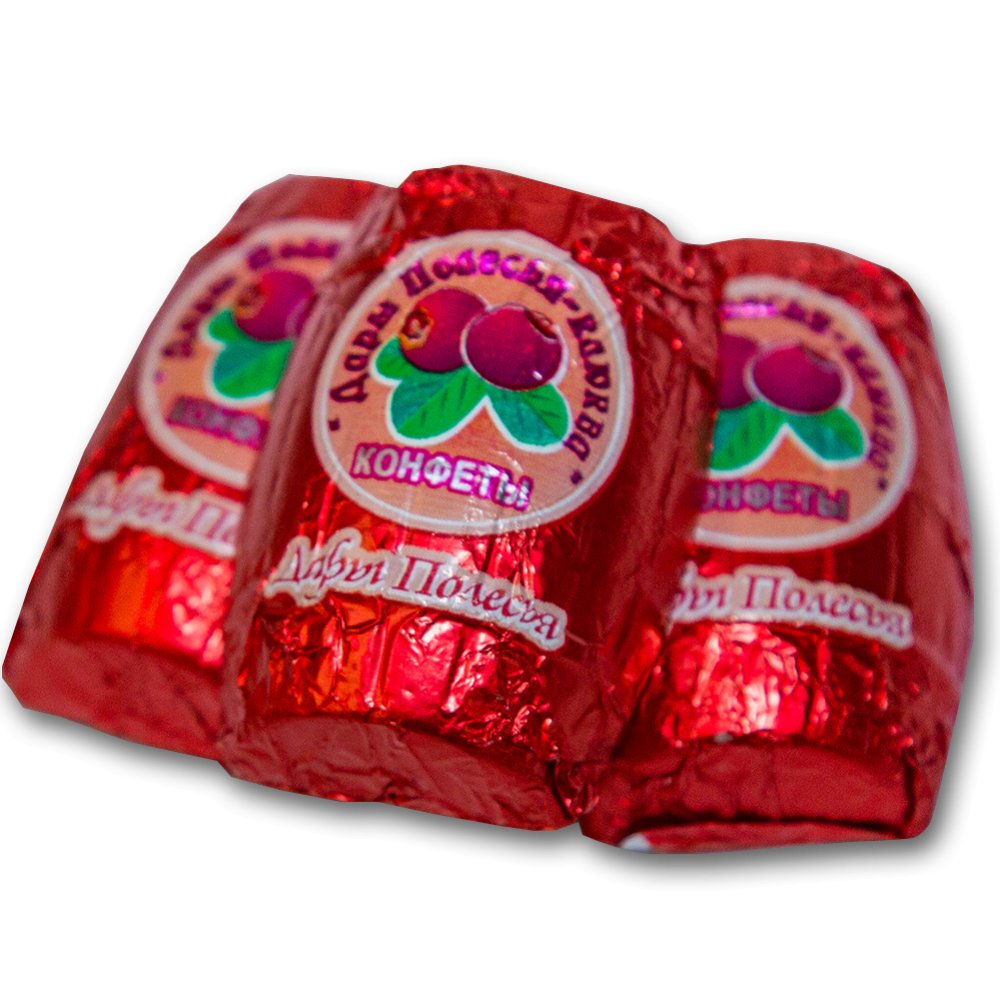 Chocolate candy Dary Polesya Cranberry, Spartak – Gourmeest