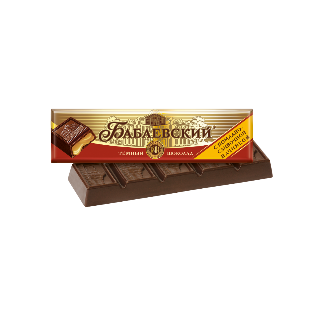 Babaevsky Dark Chocolate Bar with Creamy Fondant Filling, Babayevsky ...
