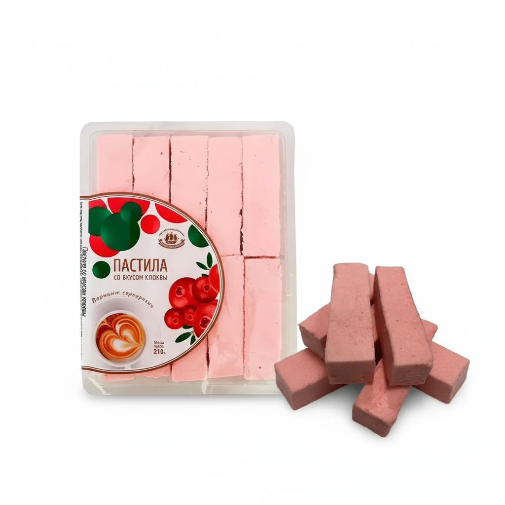 Pastila “Cranberry Flavor”, Kronshtadtskaya Confectionery, 210 g ...